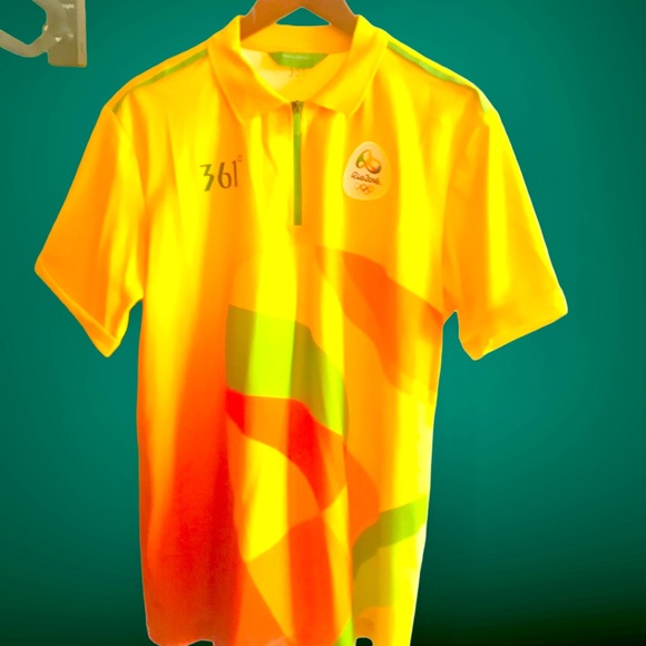 361 Degrees | Shirts | Rio 26 Official Olympic Mens Polo Shirt 361 ...